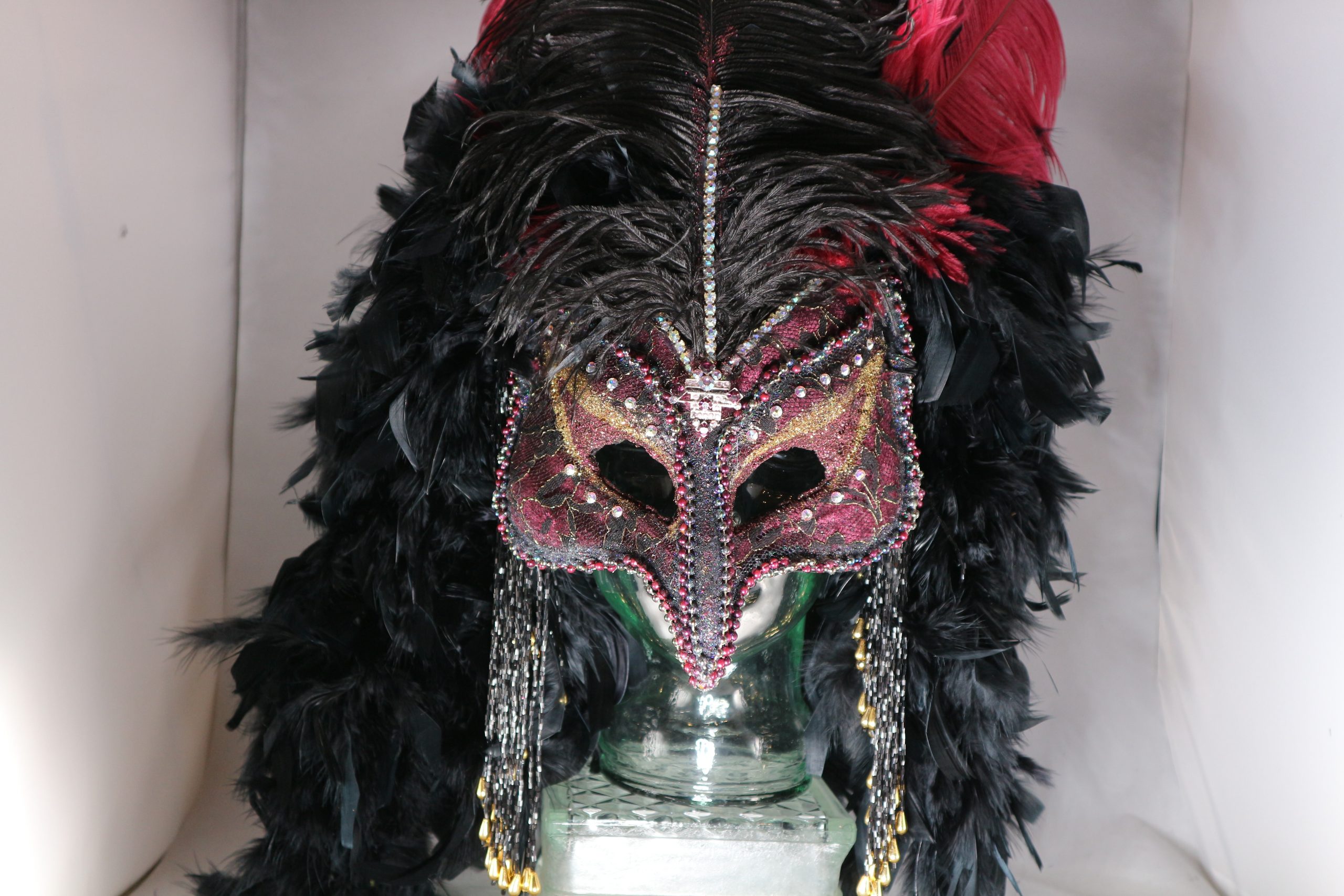 Boogie Bird, Burgundy – Maskarade on Royal – New Orleans Best Mask ...